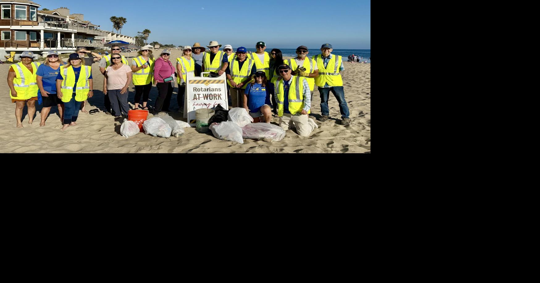 Rotary clubs join forces for beach cleanup | News | coastalview.com