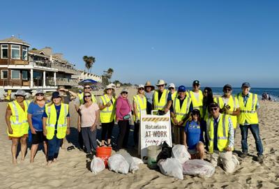 Rotary clubs join forces for beach cleanup | News | coastalview.com