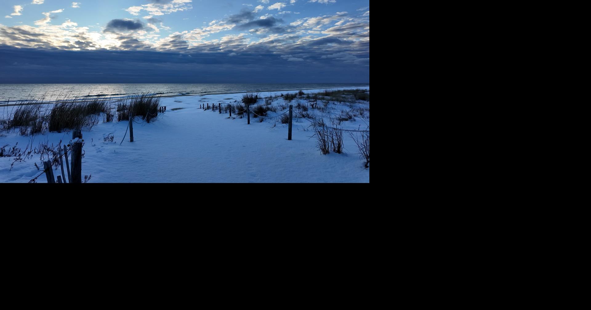 Snow blankets Fenwick Island, creating winter beach scene | News ...