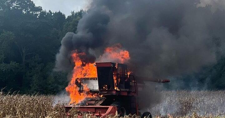 Tractor catches fire, blaze spreads to field | News | coasttv.com