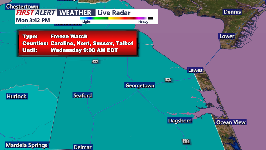 Blustery Tuesday ushers in clear and cold conditions across Delmarva ...