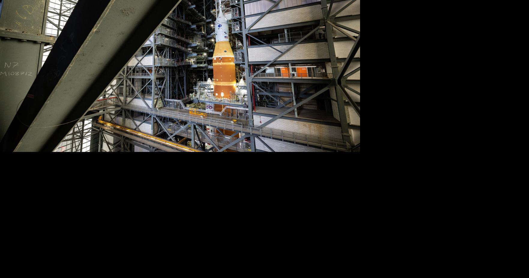 NASA's new moon rocket heads to the pad ahead of astronaut launch as ...