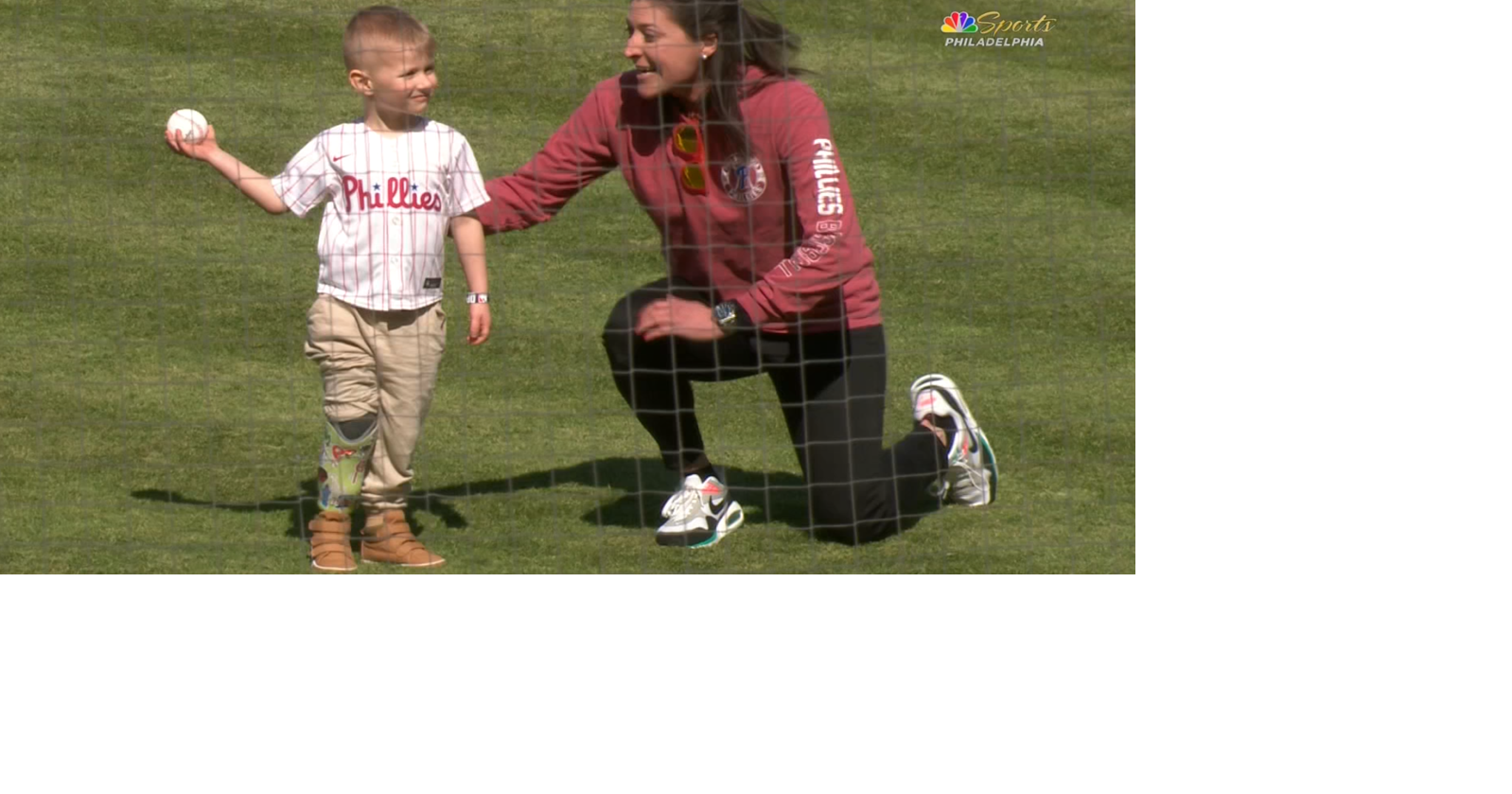 Lewes boy Zeke Clark throws first pitch at Phillies home opener | News ...