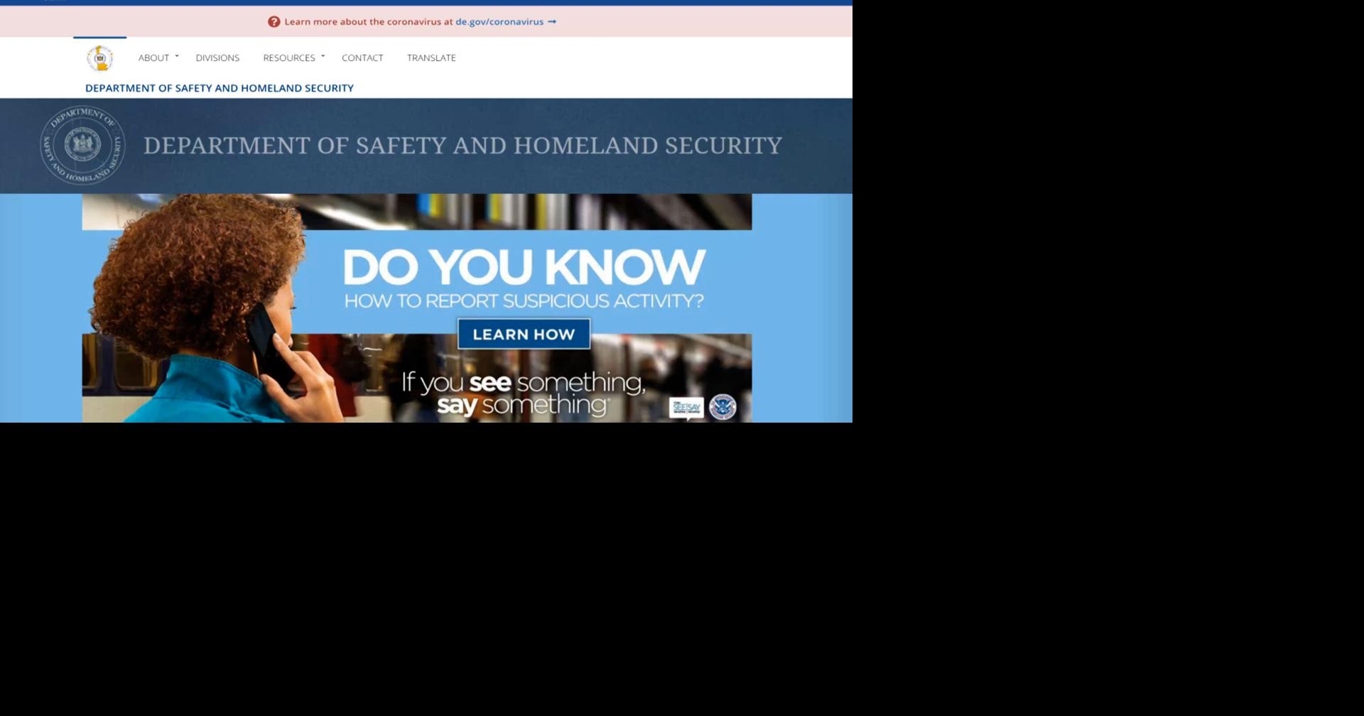 Delaware Department Of Safety & Homeland Security Preparing For ...
