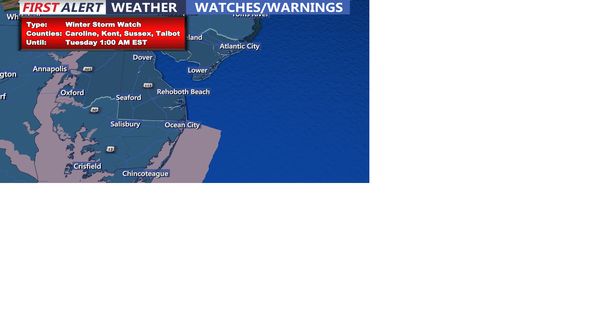 Frigid night on Delmarva as we await significant snowfall Monday | News ...