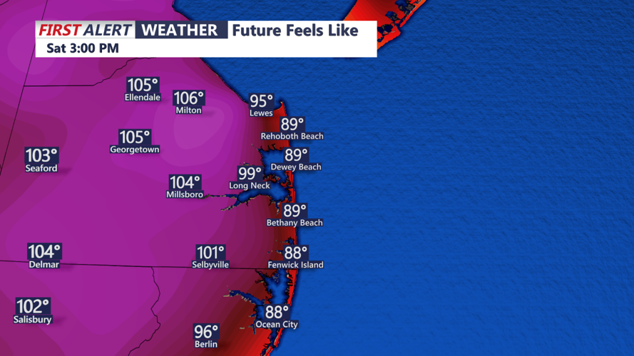 The sizzling heat continues into the weekend, some storms possible ...