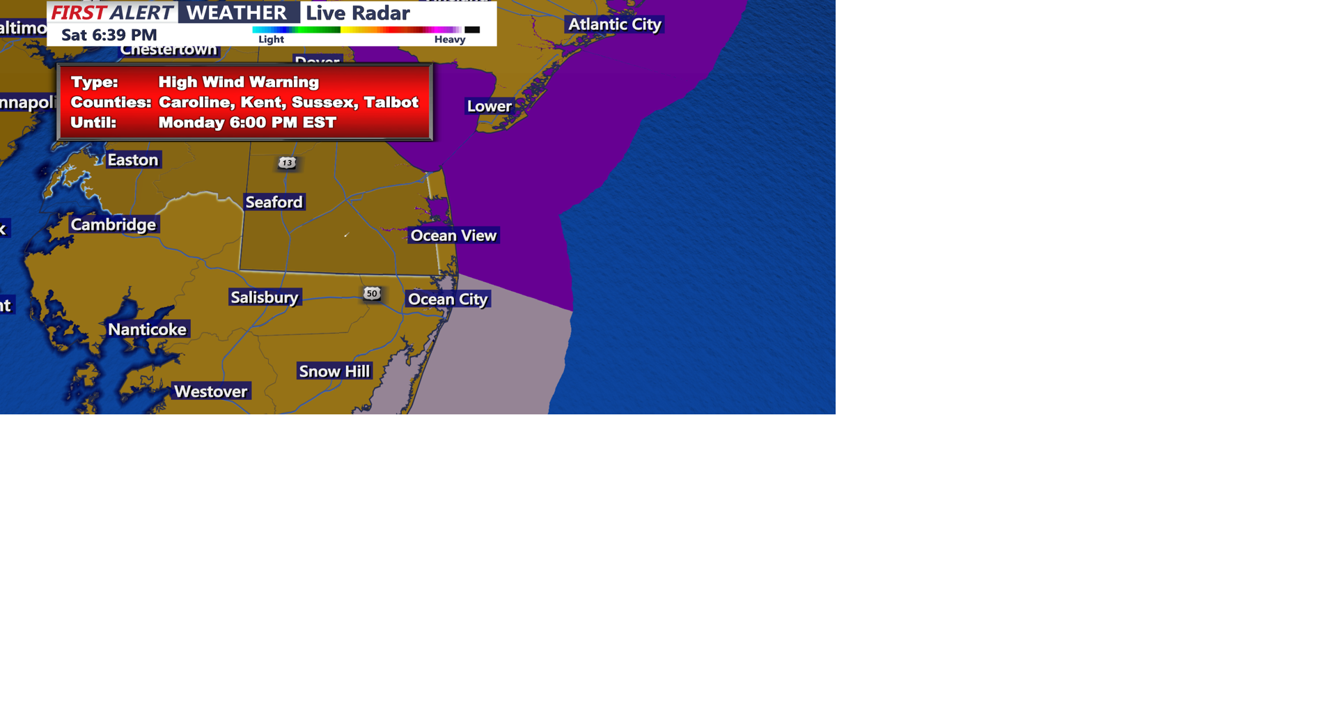 Severe Weather Alert for Sussex County, Delaware, and Ocean City ...