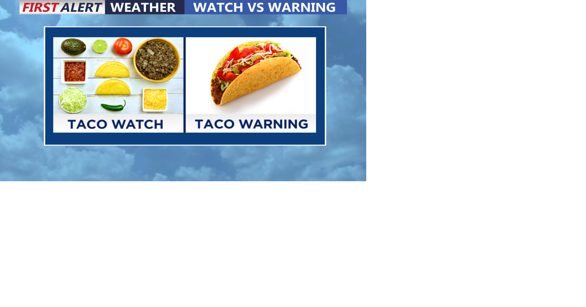 Let's Taco-Bout Tornado Watches vs Warnings | News | coasttv.com