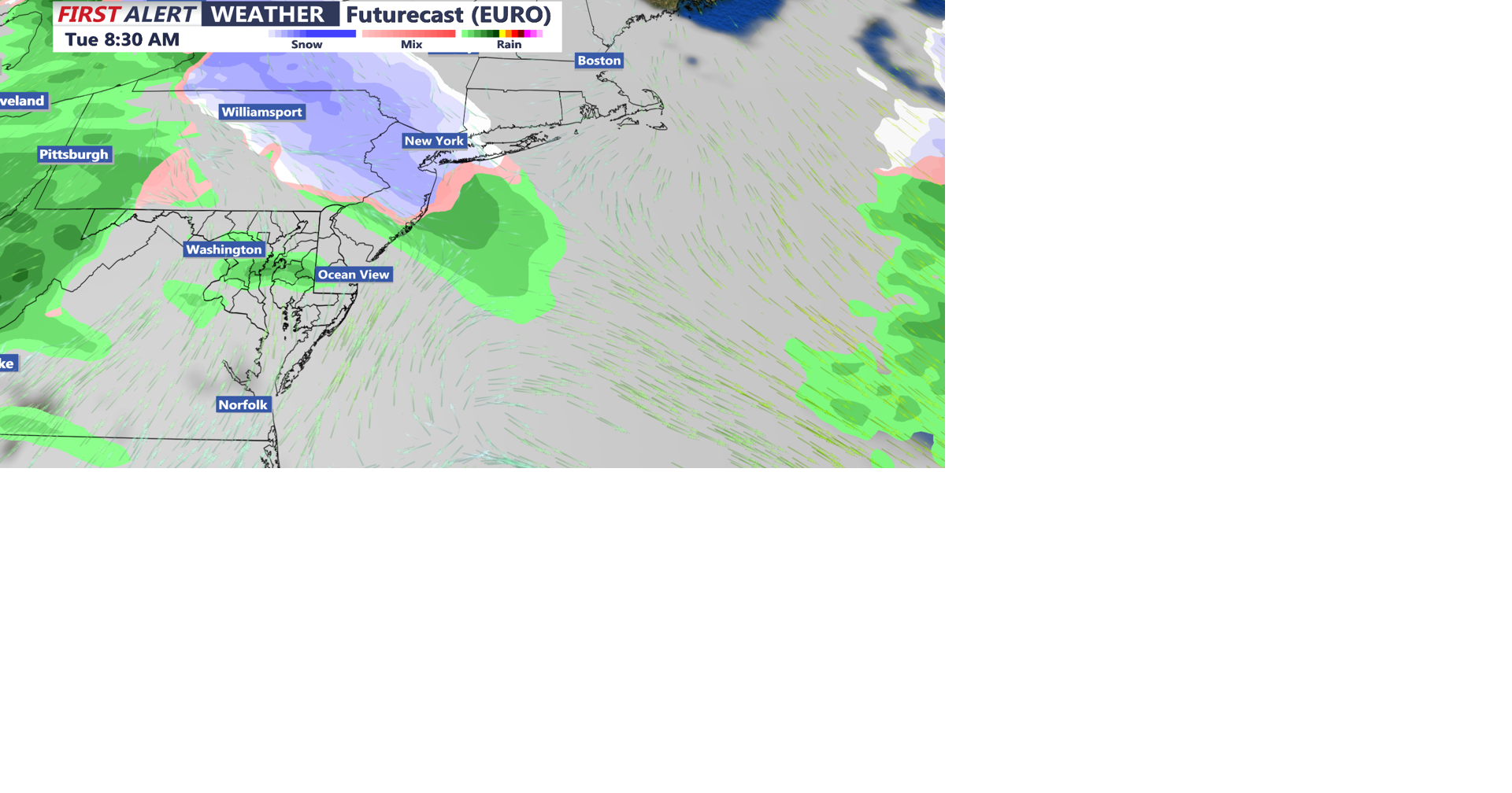 Quiet start Monday, clouds increase with chance of light precipitation ...