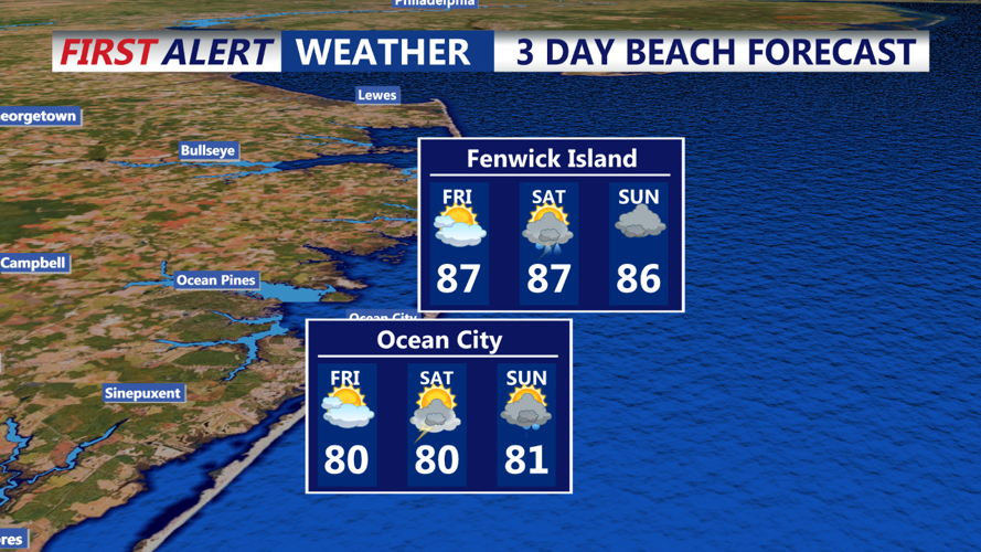 Heat and Humidity Prevail in Delmarva with Isolated Thunderstorms ...