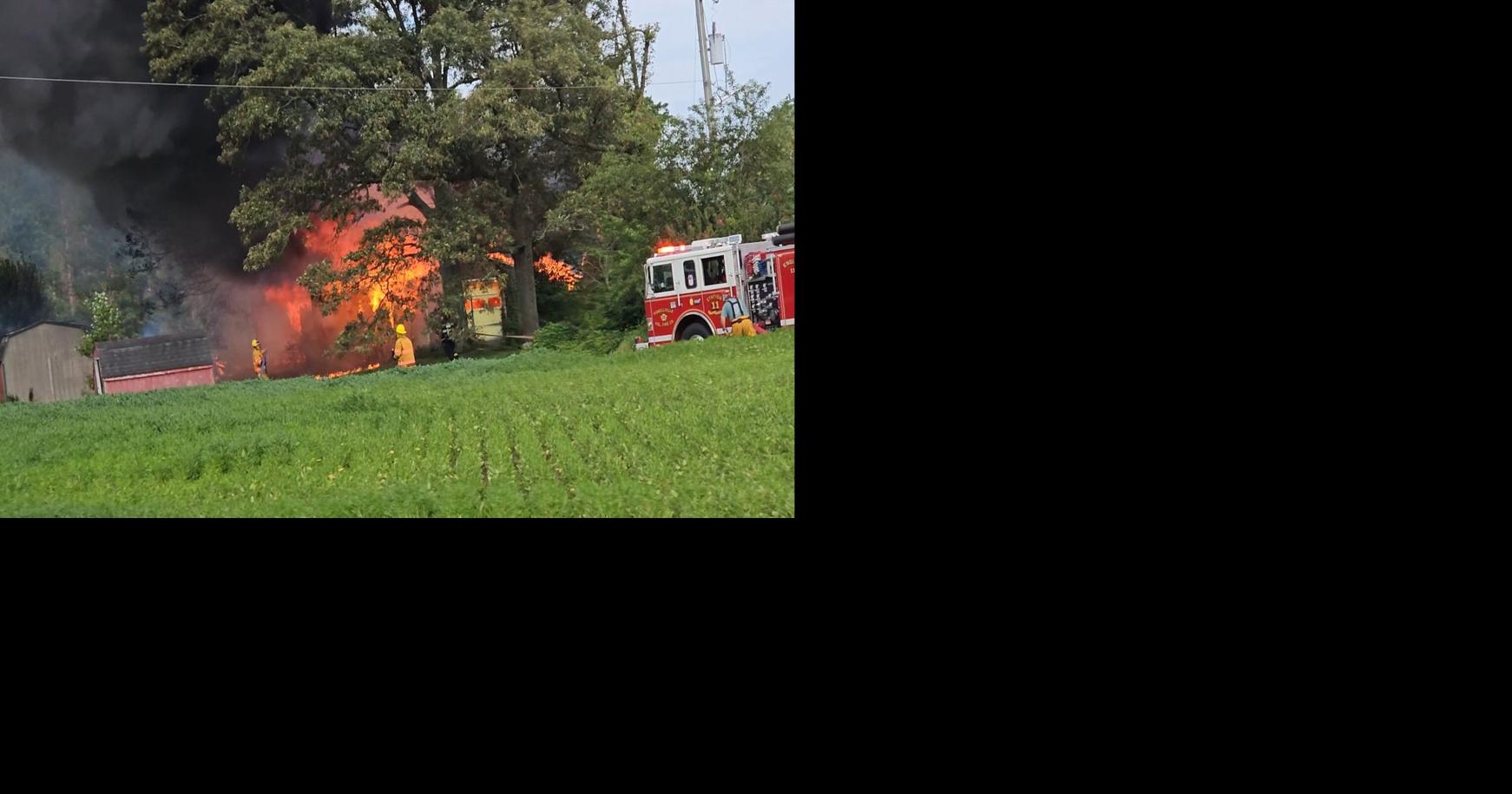 Parsonsburg fire burns down garage, damages nearby building | News ...