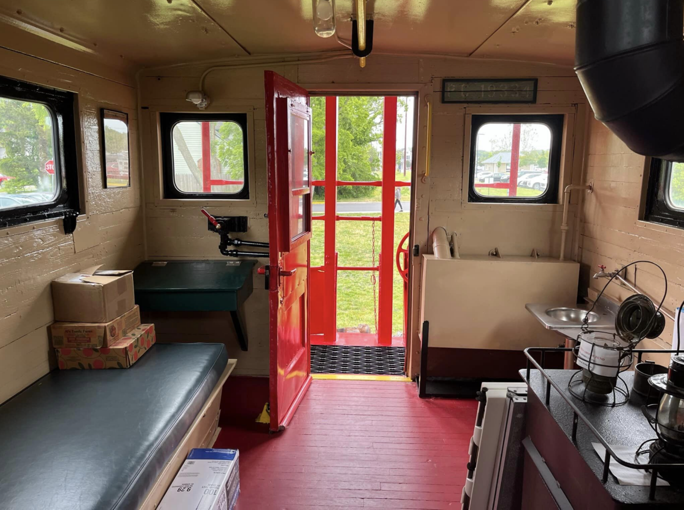 inside caboose