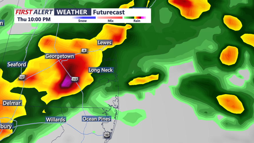 Weather Forecast for Delmarva: Showers and Storms Expected Through ...