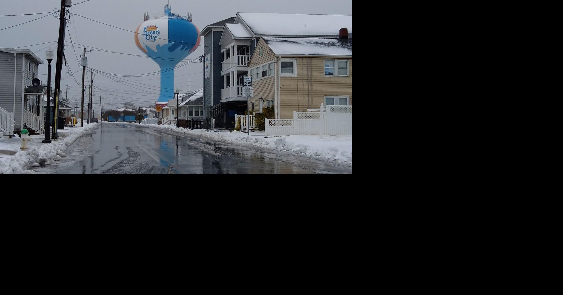 Winter storm brings snow, rain and rough surf to Ocean City | News ...