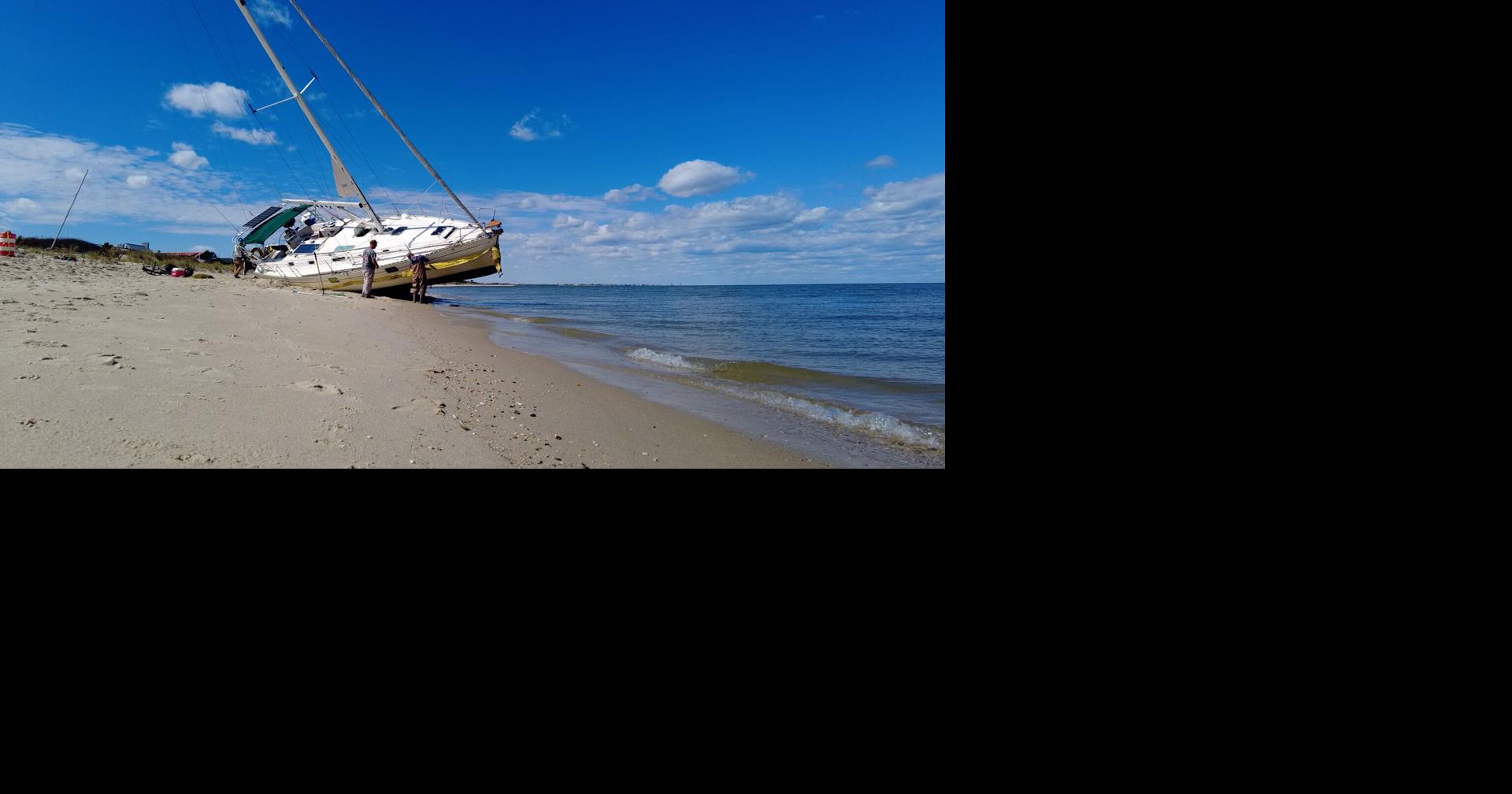 Sailboat washes ashore Lewes Beach | News | coasttv.com