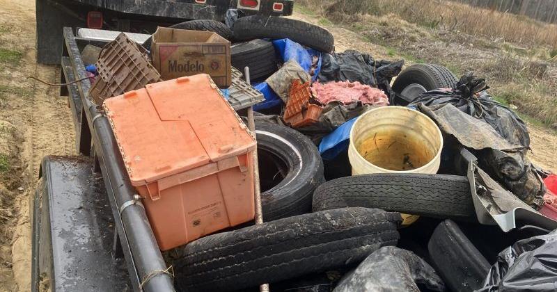 2,300 pounds of trash removed by state agencies in cleanup of illegal dumping | News | coasttv.com