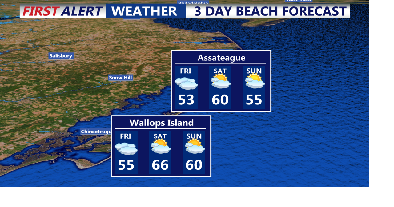 Friday brings onshore flow, cloudy conditions, and chance of afternoon ...