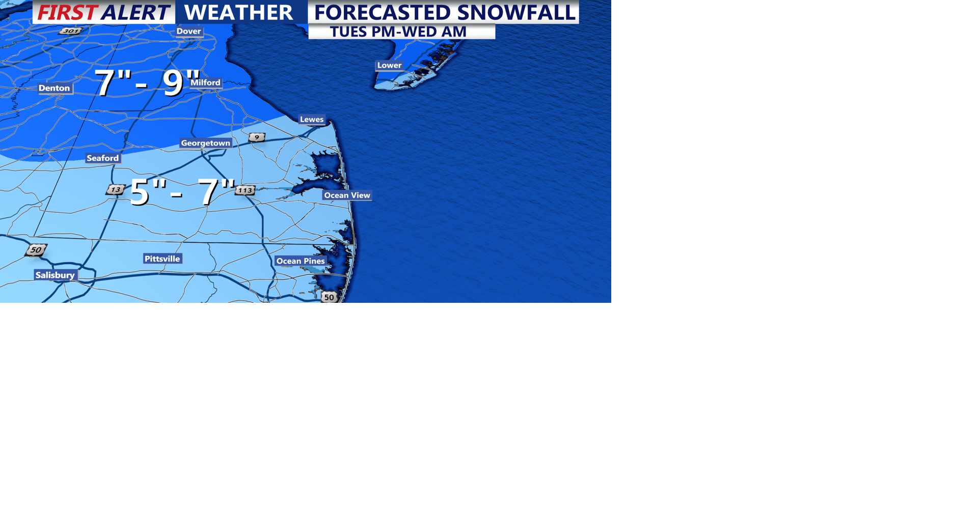 Delmarva braces for heavy snowfall this afternoon-evening | News ...