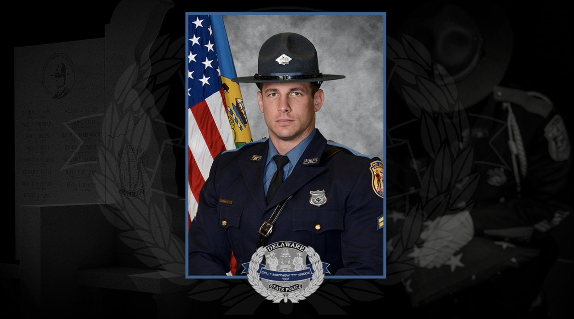 Delaware Trooper Ty Snook killed at Wilmington DMV, leaves behind wife ...