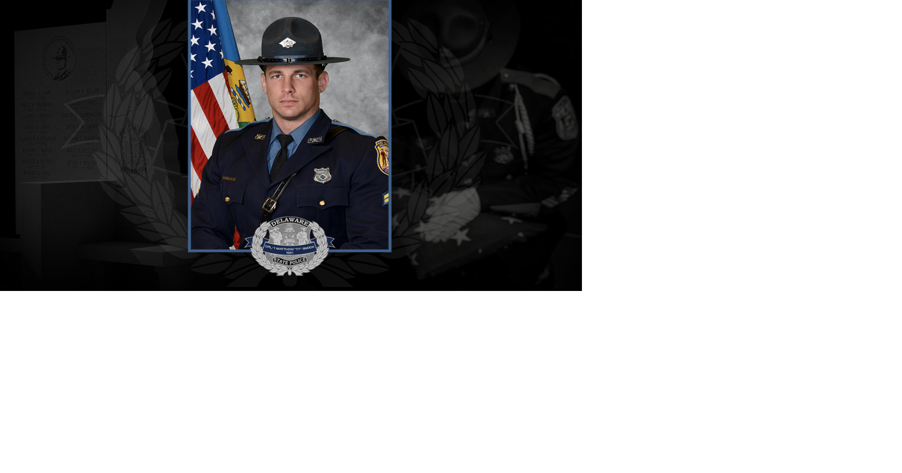 Delaware Trooper Ty Snook killed at Wilmington DMV, leaves behind wife ...