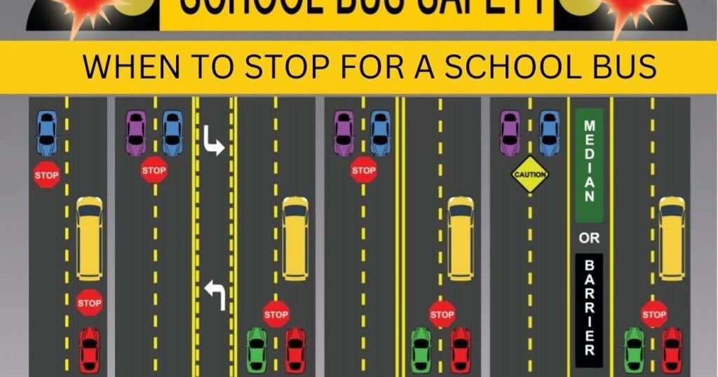 stopped school bus rules