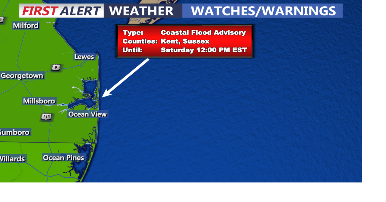 Clearing skies with coastal flood concerns, weekend looks dry and mild ...