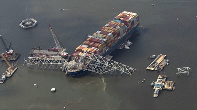 Gov. Moore announces progress at Baltimore Key Bridge cleanup site ...