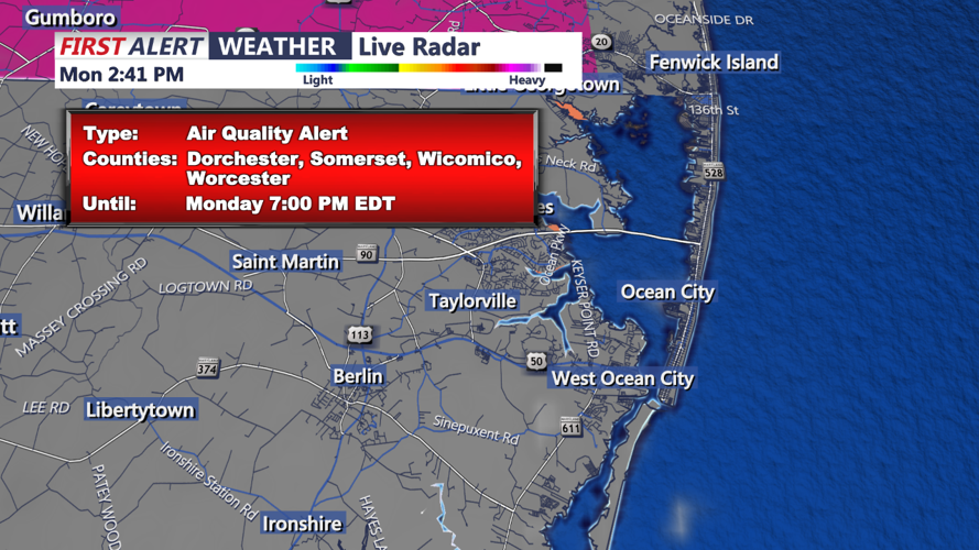Thermal trough lingers, extreme heat warnings issued for DELMARVA ...