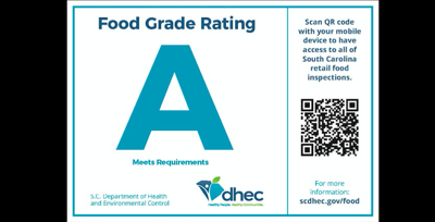 DHEC upgrades Food Grade decals, making public access to inspection ...