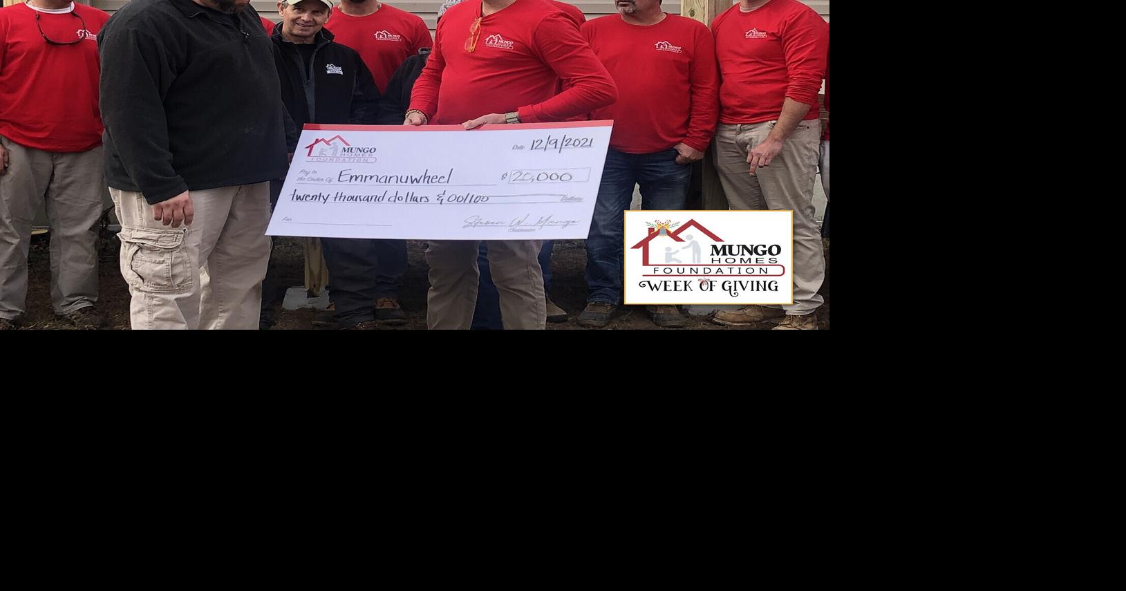 Mungo Homes Foundation gives back $35,000 to local non-profits ...