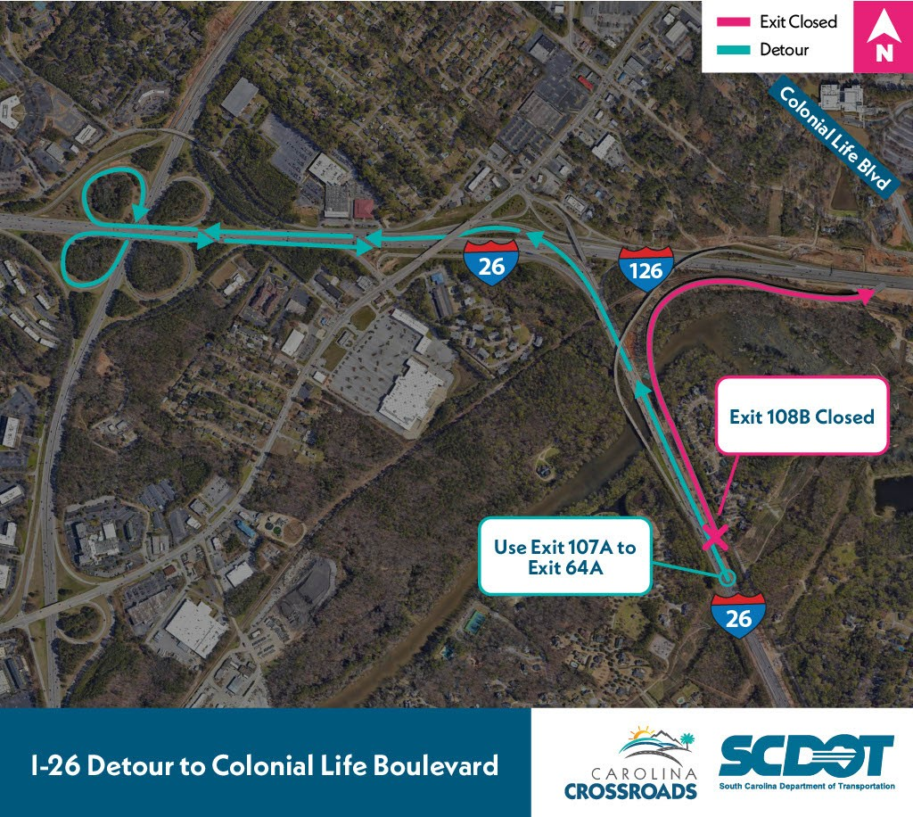 SCDOT Announces Detours for Saluda River Bridge Overhaul | Communities ...