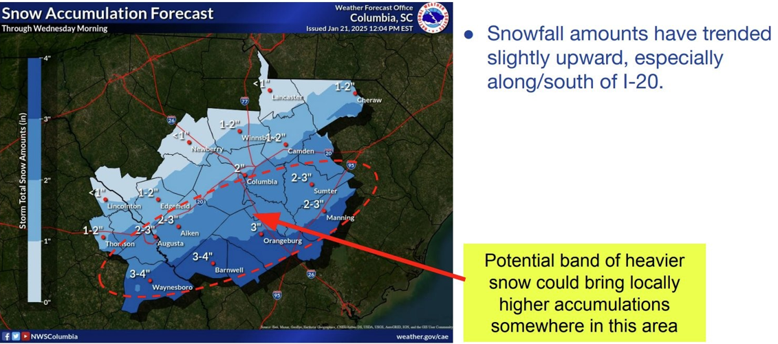 Winter Storm Warning in effect for parts of the Midlands as snow ...