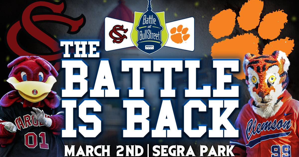 Clemson, USC baseball to renew rivalry at Segra Park as Battle at ...