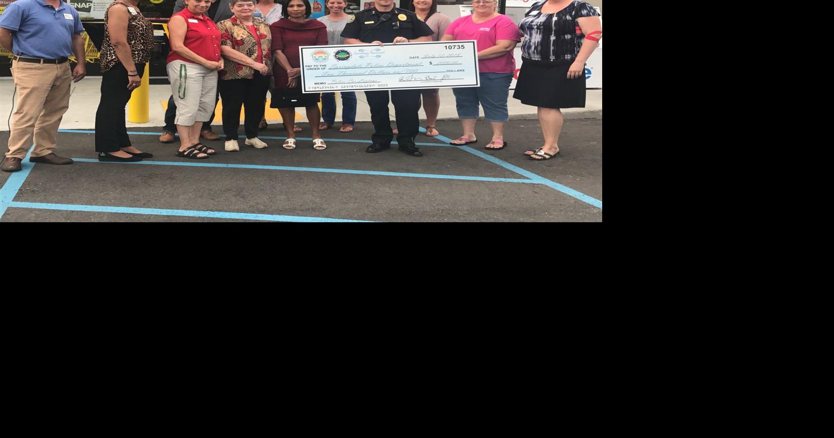 Town of Springdale’s police chief surprised with $2000 check for ...