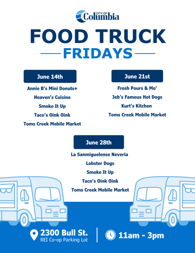 Food Truck Fridays continue through the month of June | Columbia ...