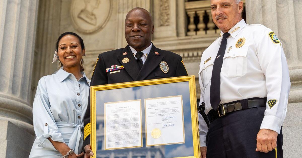 Columbia Fire Chief Aubrey Jenkins honored for 45 years of service ...
