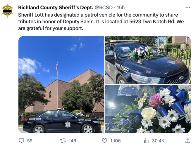RCSD honors fallen deputy during procession | Columbia | coladaily.com
