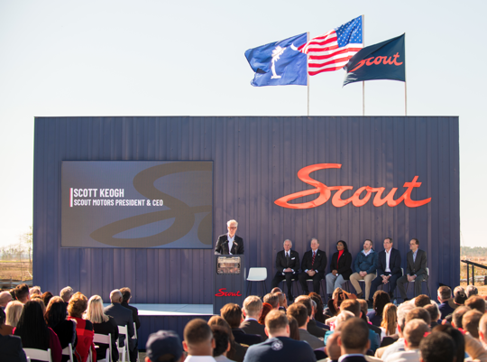 Scout Motors breaks ground on production center in Blythewood ...