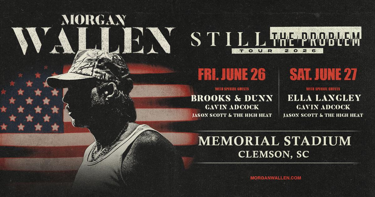 Morgan Wallen announces two concerts at Clemson Memorial Stadium ...