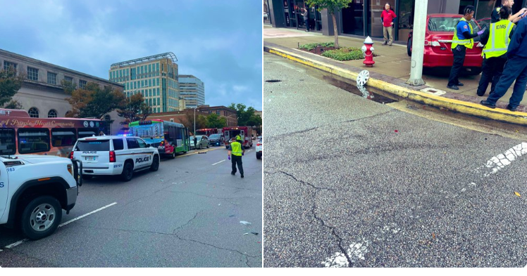 Multi-car collision temporarily closes down major intersections ...