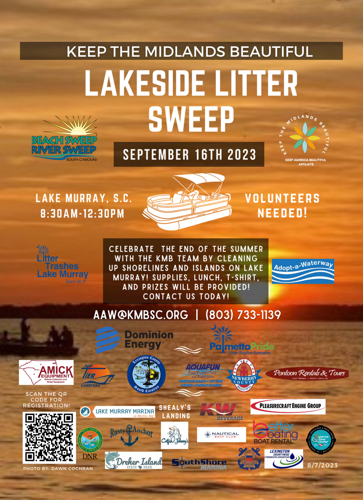 Volunteers needed for Lake Murray Lakeside Litter Sweep | Lifestyle ...