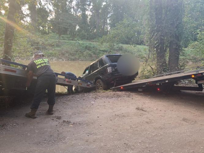 Range Rover found in Broad River believed to have been stolen, says ...