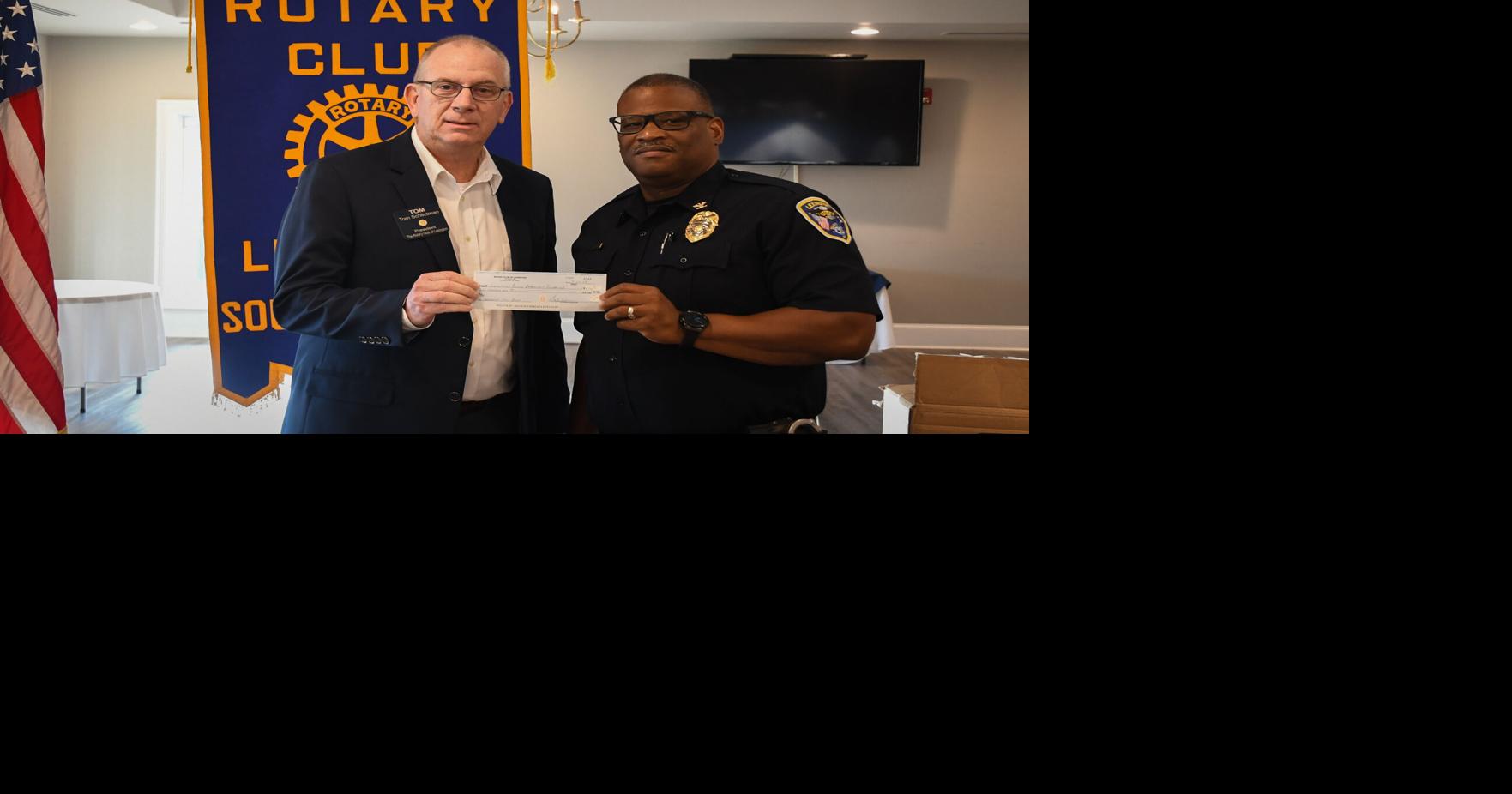 Rotary Club donates to Lexington Police Operation Cool Down ...