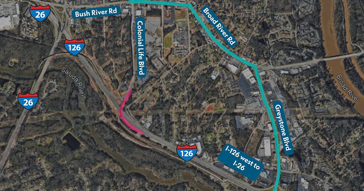 Overnight detours scheduled at Colonial Life Blvd. and I-126 ...