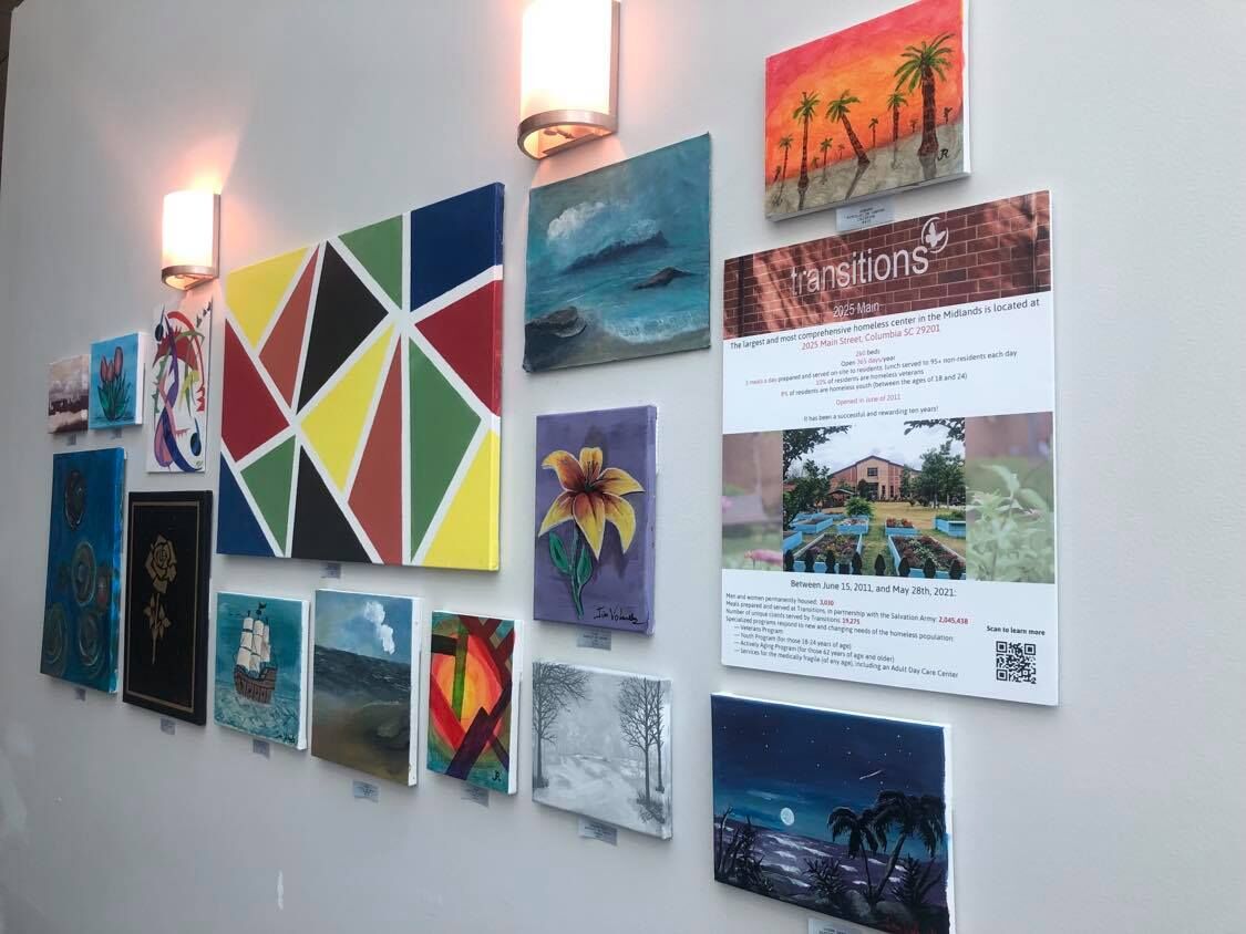 Transitions Homeless Center's client art on display at Columbia ...