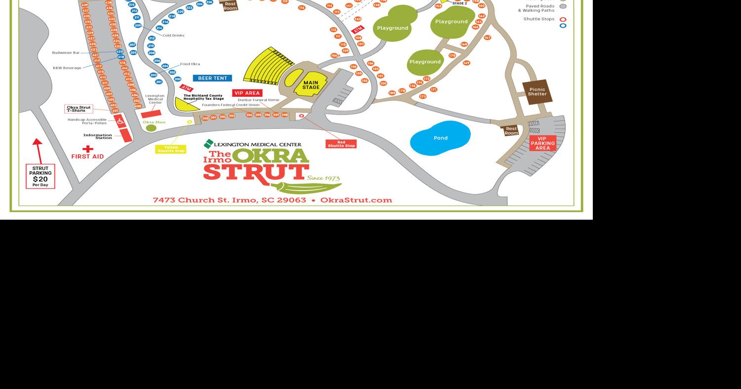 Maps of 2022 Irmo Okra Strut | | coladaily.com