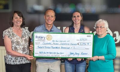 Colchester-Milton Rotary donates $2,731 and 1,493 pounds of food to ...