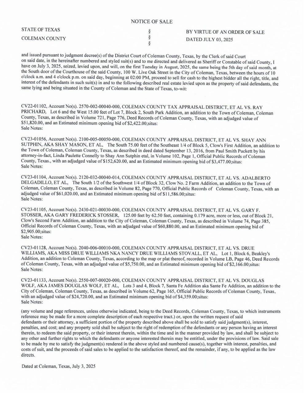 Coleman PRCA Rodeo Final Results for 2025 | News | colemantoday.com