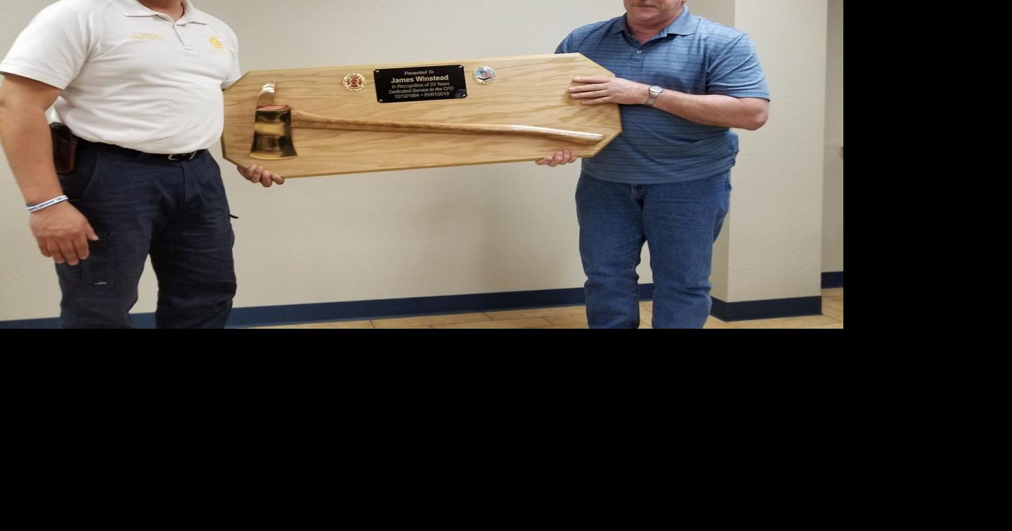 James Winstead Honored by Coleman Fire Department | News | colemantoday.com