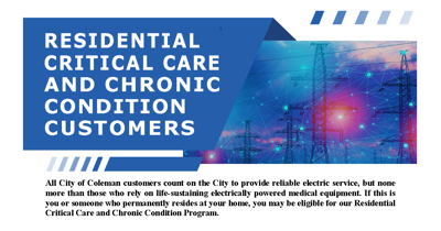 City of Coleman Provides Information on Residential Critical Care and ...